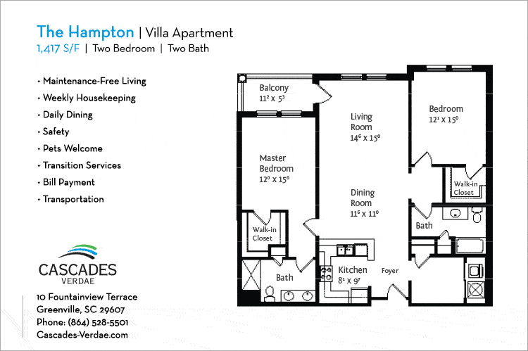Independent Living | Greenville, SC | Cascades Verdae