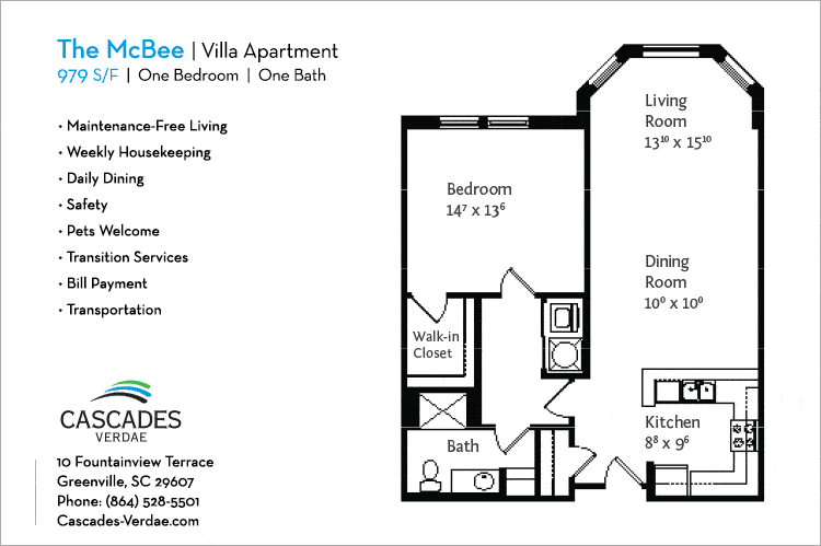 Luxury Independent Living in Greenville, SC | Cascades Verdae
